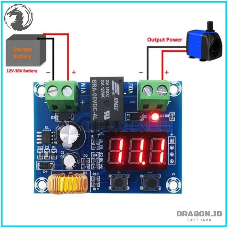 Jual XH-M609 Low Voltage Disconnect LVD DC Battery Protection / Over ...