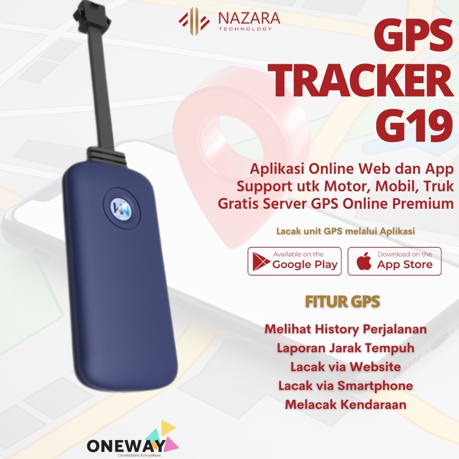 Jual uag GPS Tracker Original Pelacak Motor Mobil Truk OneWay OWG19 ...