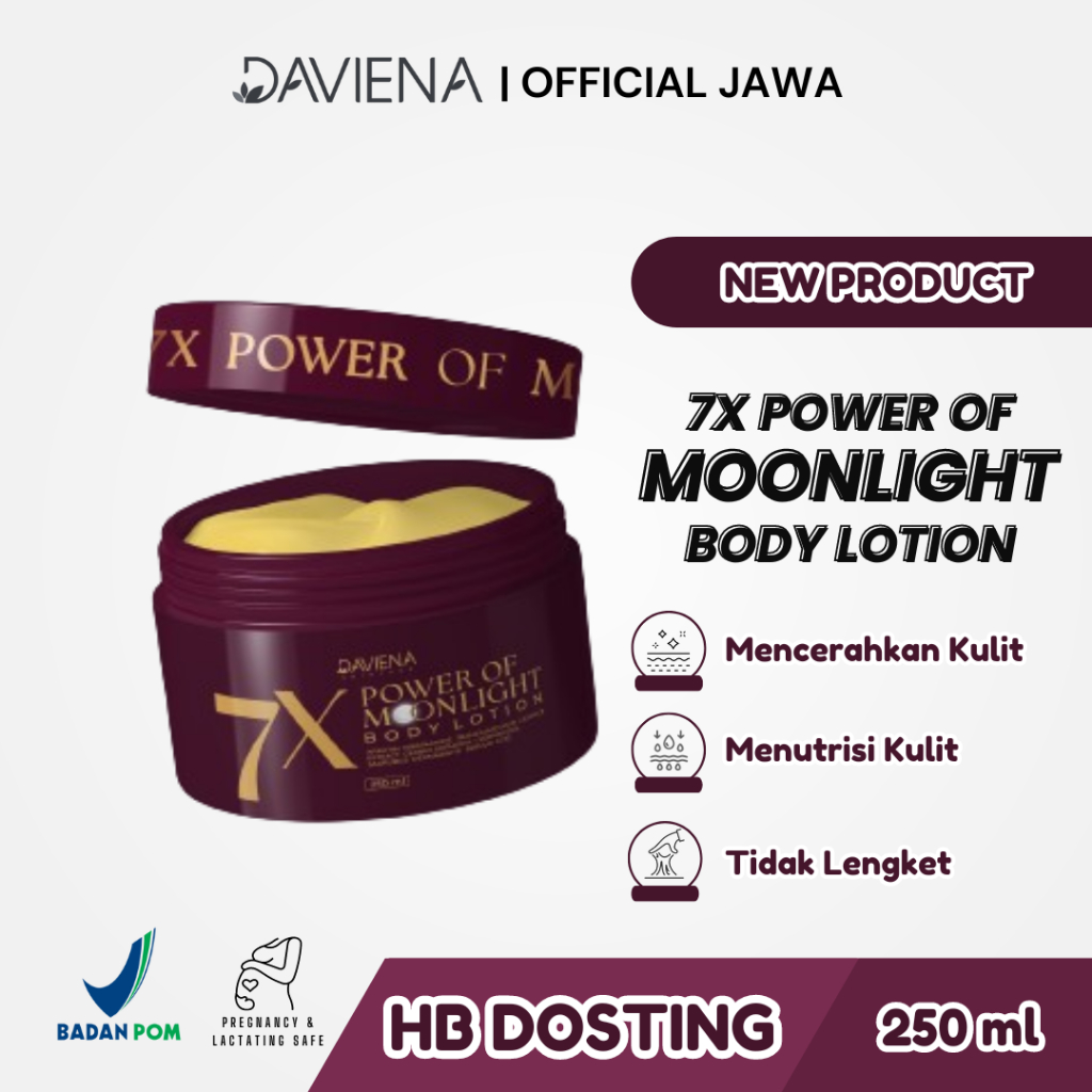 Jual [Official] DAVIENA SKINCARE BODY LOTION POWER MOONLIGHT | HB ...