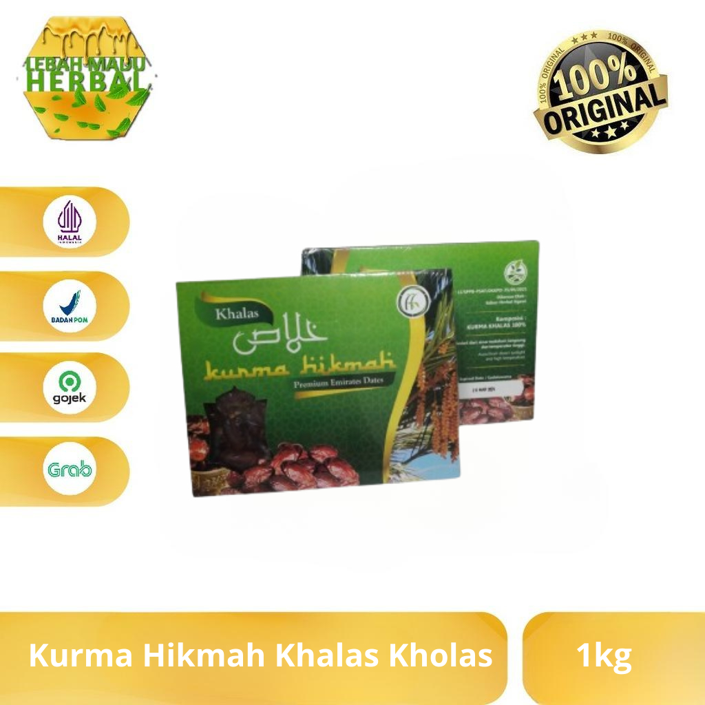 Jual HIKMAH KHALAS - Kurma Hikmah Khalas Kholas 1kg | Shopee Indonesia
