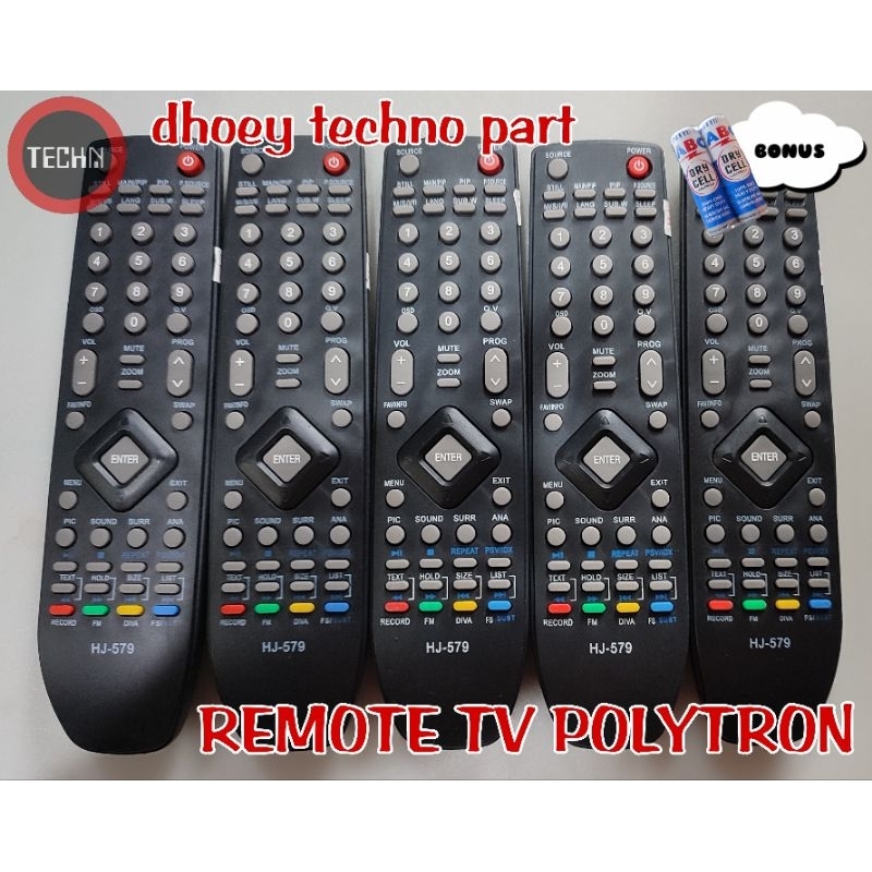 Jual REMOTE TV POLYTRON LCD LED TABUNG | Shopee Indonesia