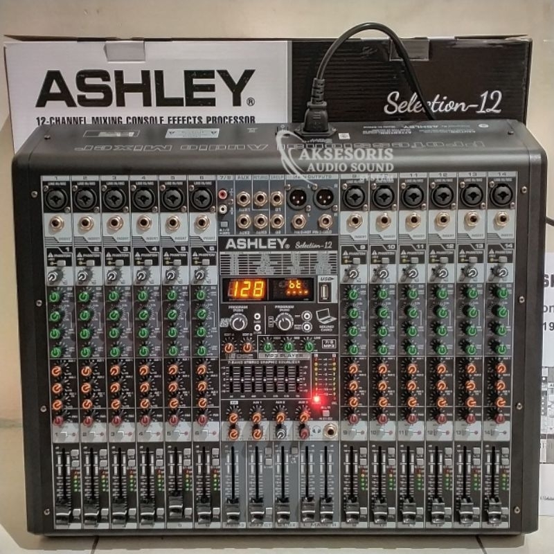 Jual Mixer ASHLEY Selection 12 Efek Digital Reverb 2 Grub Produk Terbaru Kualitas bagus | Shopee ...
