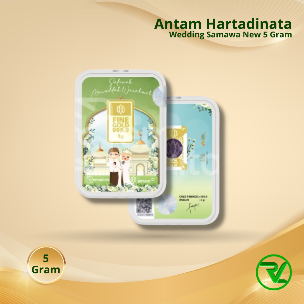 Jual Rvl Gold Antam Indonesia Wedding Series 5 Gram | Shopee Indonesia