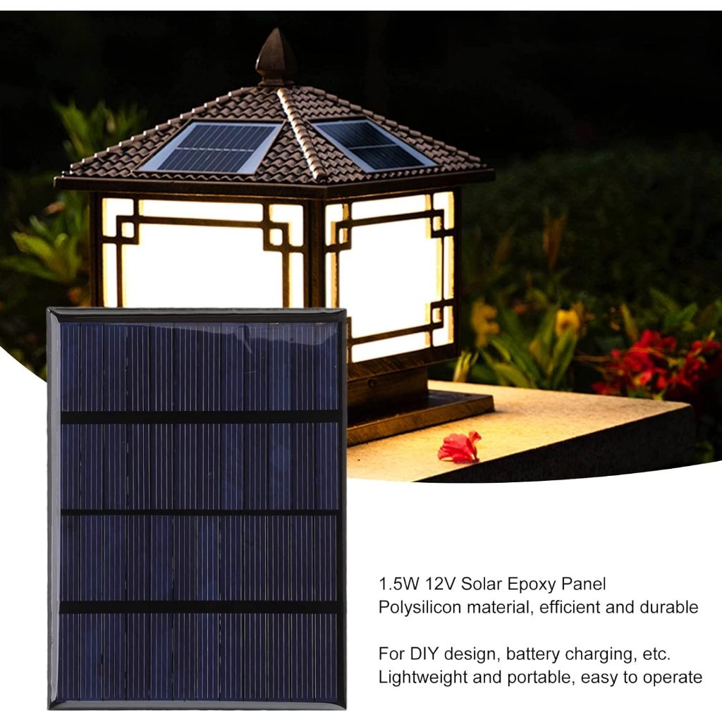Jual Mini Star Solar Panel 12V 1.5W 115 x 85 mm | Shopee Indonesia