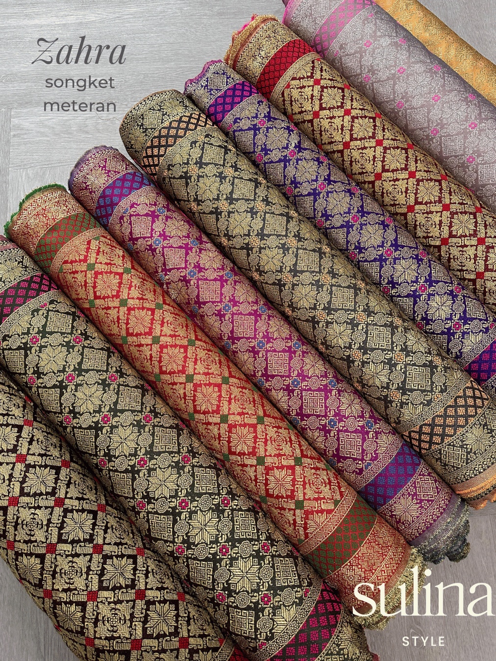 Jual Sulina Style - Kain Songket/ Bahan Songket / Songket Meteran ...