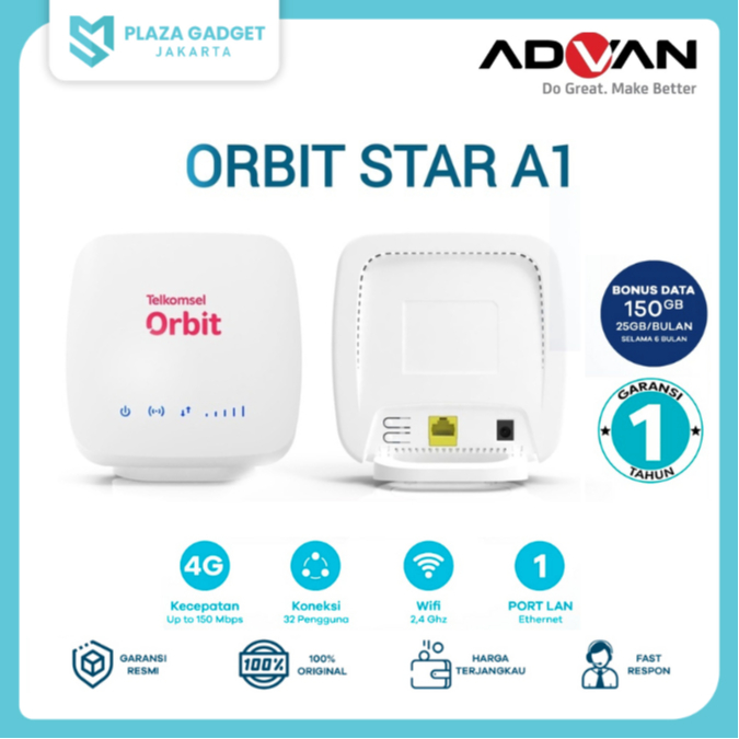 Jual Model Telkomsel Orbit Star A1 advan Modem Router 4G WiFi High ...
