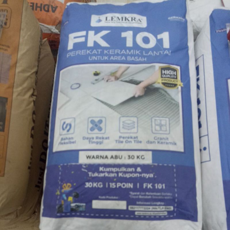 Jual Lemkra FK 101 Semen Keramik Di Atas Keramik 30 Kg | Shopee Indonesia
