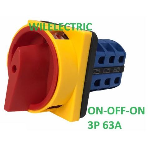 Jual Cam Switch Selector 3P 63A 63 A ON-OFF-ON Saklar Change Over ...
