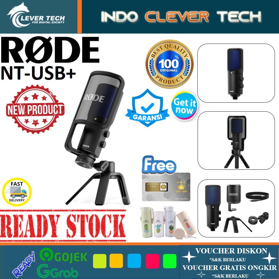 Jual Rode NT-USB+ Professional USB Microphone NT USB Plus Mic ...
