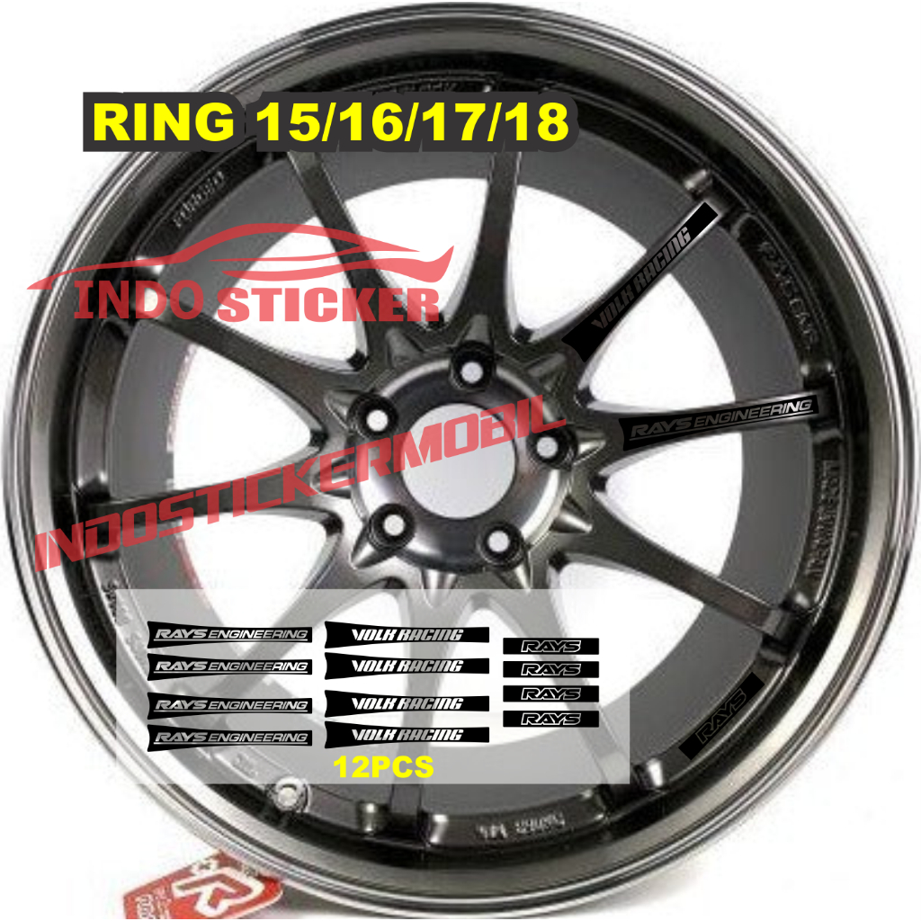 Jual sticker Velg Mobil Volk Rays Ce28 sticker velk mobil volk racing ...