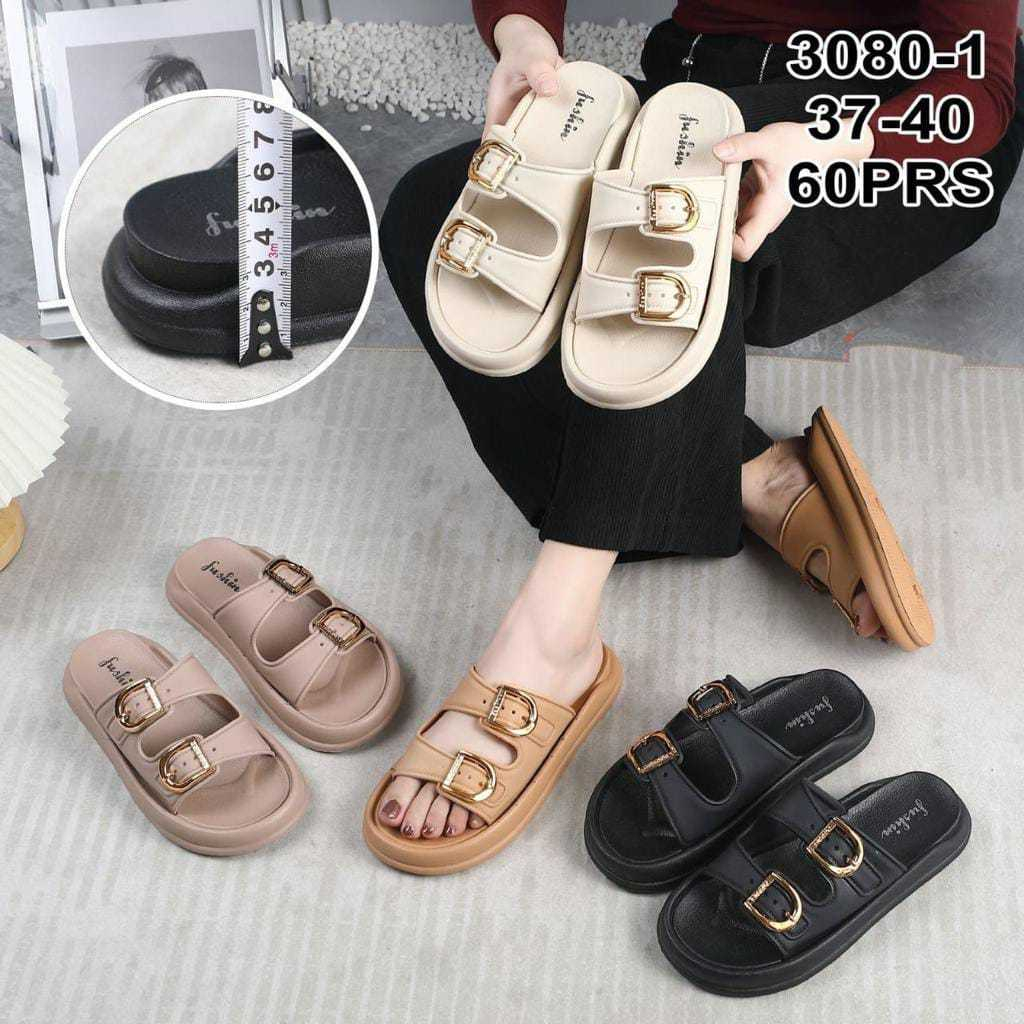 Jual Berliana Sandal Wanita Jelly 3080-1 Gesper Sendal Cewek | Shopee ...