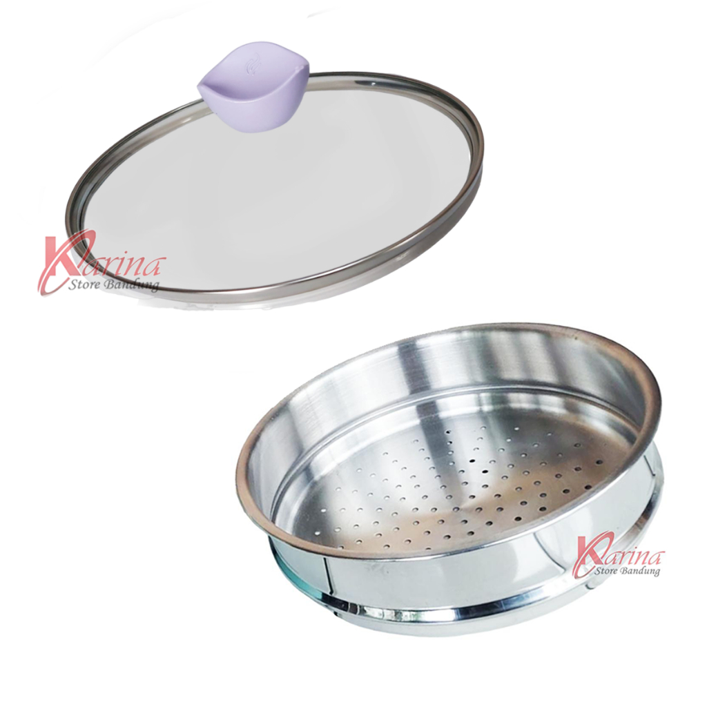 Jual Tutup Kaca 24 Cm Atau Steamer 24 Cm Mini Wok Supra kukusan ...