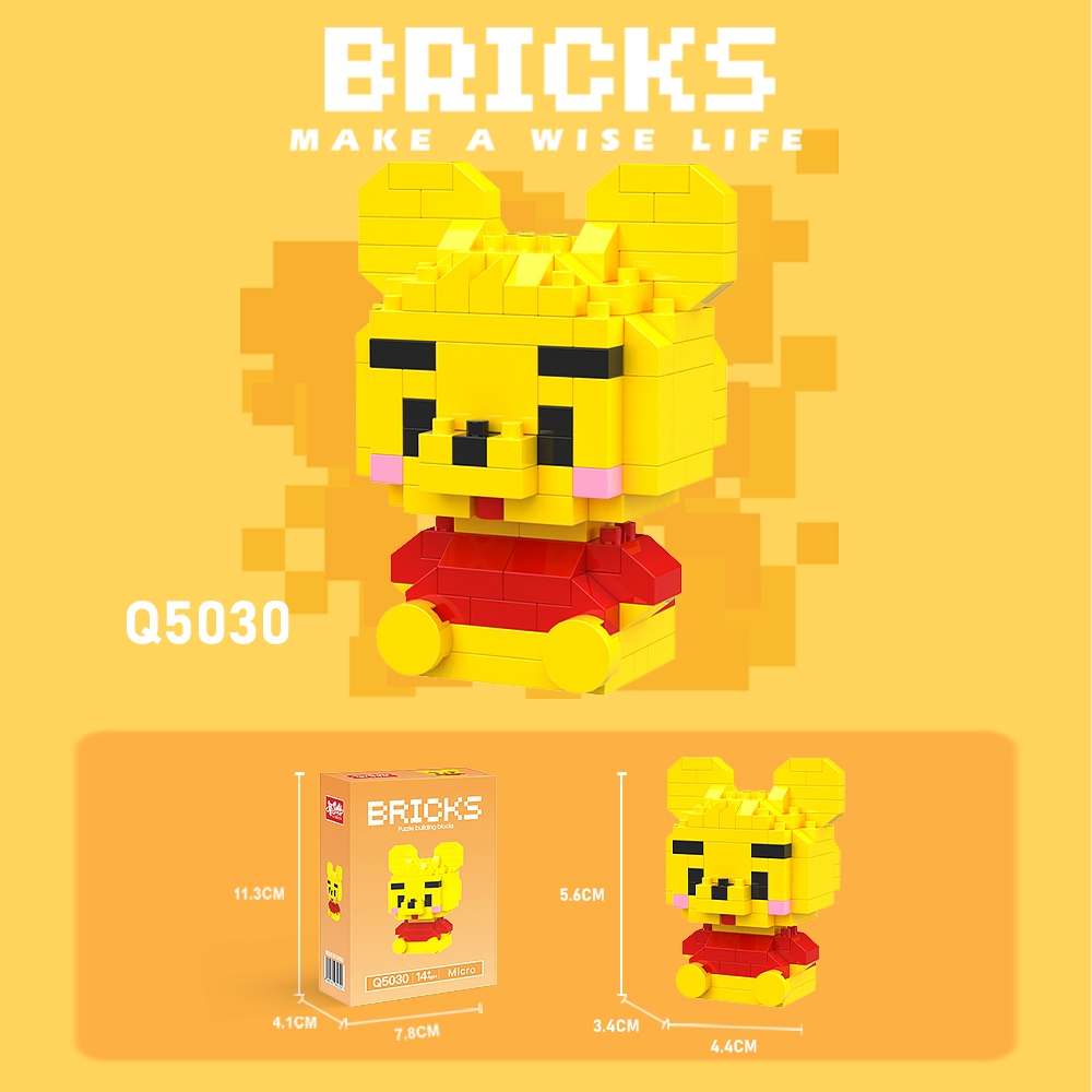 Jual Mainan Balok Disney Mini Toys Mainan Model Kartun Building Nano ...