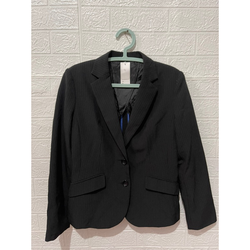 Jual Blazer hitam crop ld 100cm | Shopee Indonesia