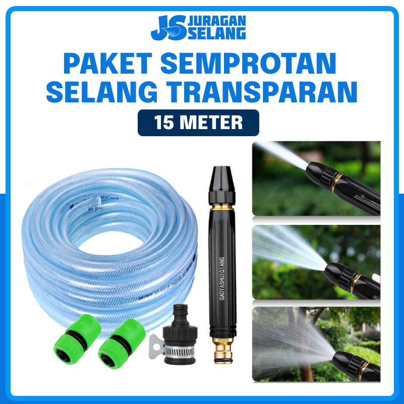 Jual JURAGAN Selang Air Dan Semprotan Air Cuci Motor Mobil Siram Tanaman Paket Selang Air Dan ...