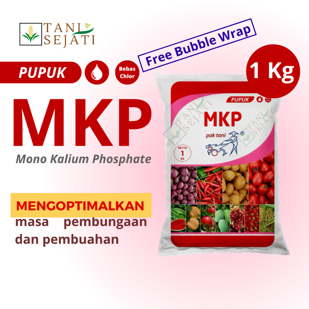 Jual Pupuk MKP Pak Tani Mono Kalium Phospat 1 Kg Kemasan Pabrik Pelebat ...