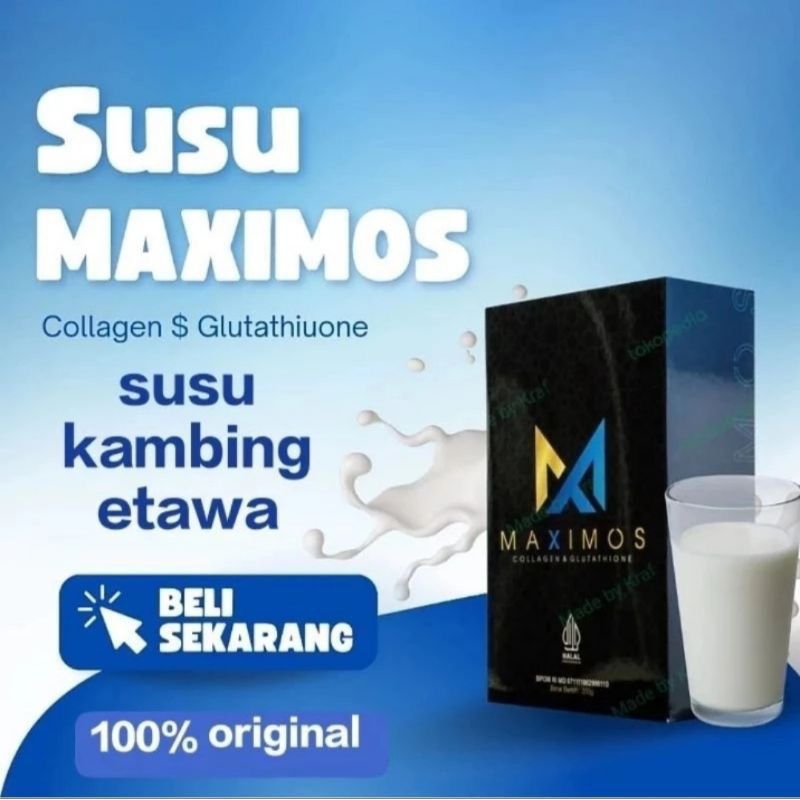 Jual maximos collagen original 200g susu etawaku susu kambing kaya banyak manfaat bisa wanita ...
