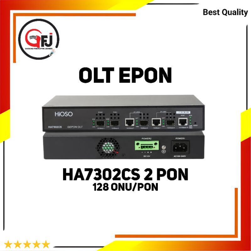 Jual (PROMO)OLT EPON HIOSO HA7302CS 2 PON 128 ONU/PON + SFP 9DB ...