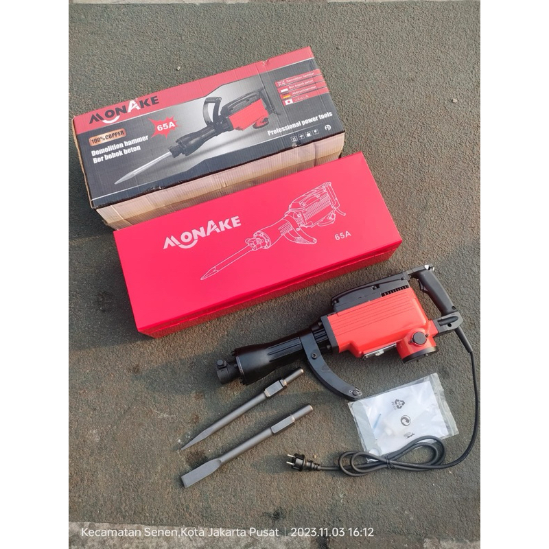 Jual Jack hammer MONAKE 65A mesin bobok beton & bobok jalan | Shopee ...