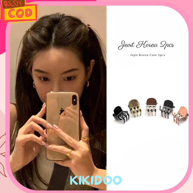 Jual Jepit Rambut Super Small 2pcs Jepit Poni Tiny JR299 | Shopee Indonesia