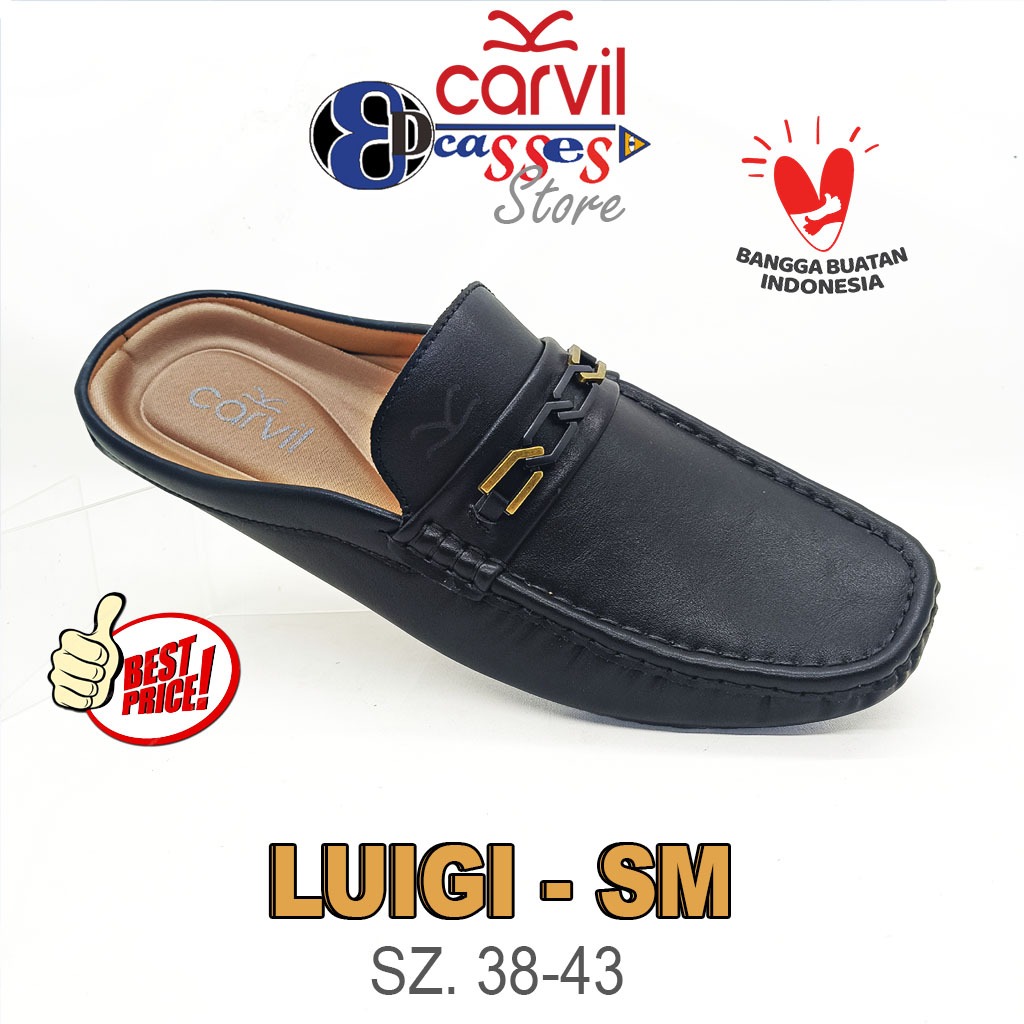 Jual Sepatu Bustong Carvil Luigi SM - Original Sepatu Slip On Moccasin ...