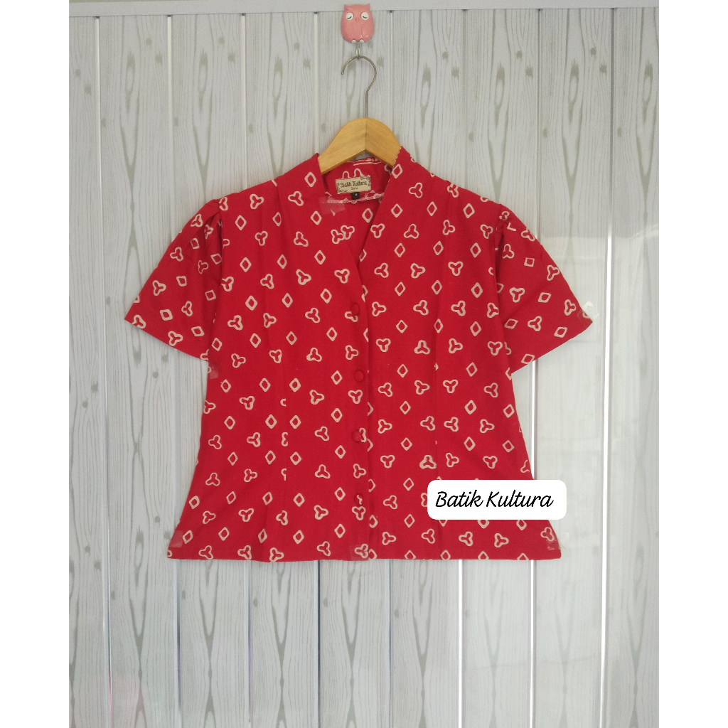 Jual Blus Batik Elok Motif Tania Elok Cocok Untuk Kantoran dan ...