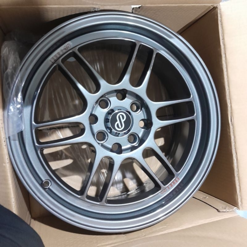 Jual Velg rpf ring 16 lebar 7 et 40 pcd 4x100/114 gunmetal | Shopee Indonesia