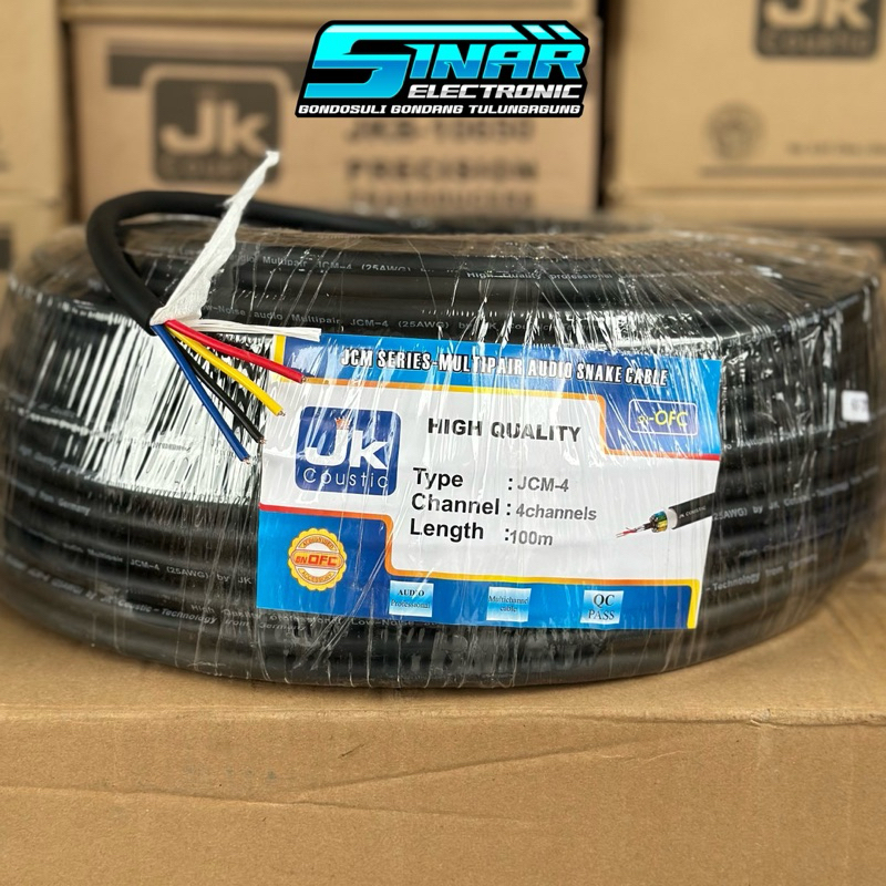 Jual Kabel Snake JK Coustic JCM-4 4Chanel Input Temba Murni 100M ...