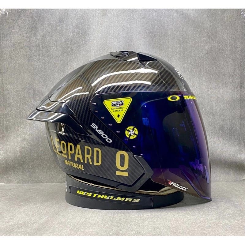 Jual HELM RSV SV300 CARBON PAKET GANTENG LEOPARD ORIGINAL PRODUK ...