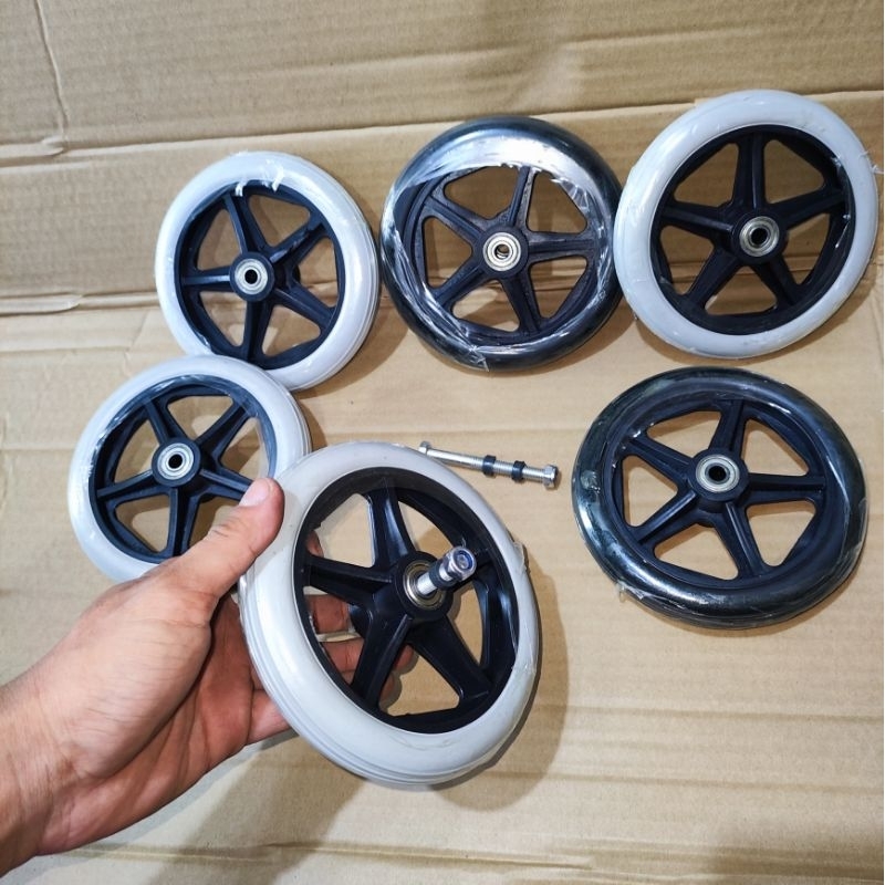 Jual ban depan kursi roda ban kursi roda 6 inch ban kursi roda trevel ...