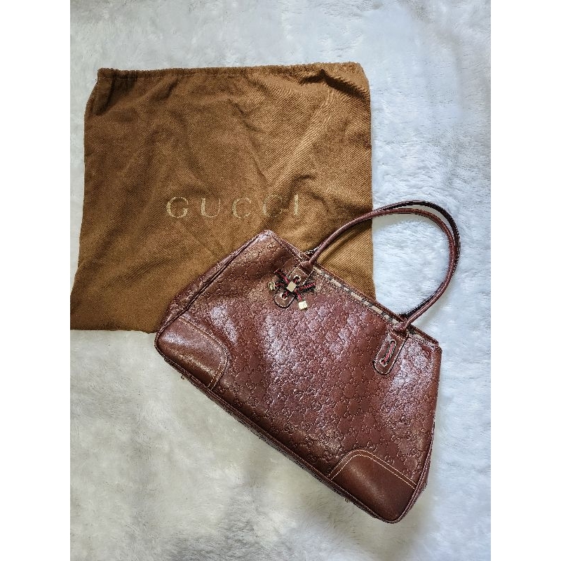 Jual GUCCI Authentic Tote Bag (Preloved) | Shopee Indonesia