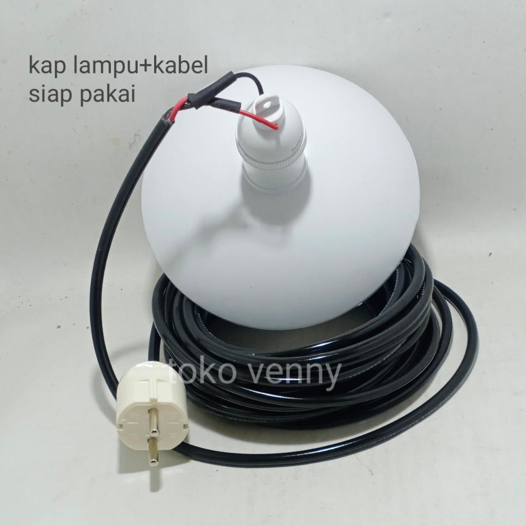 Jual Fiting Lampu Gantung Kap + Kabel 5 Meter 10 Meter | Shopee Indonesia