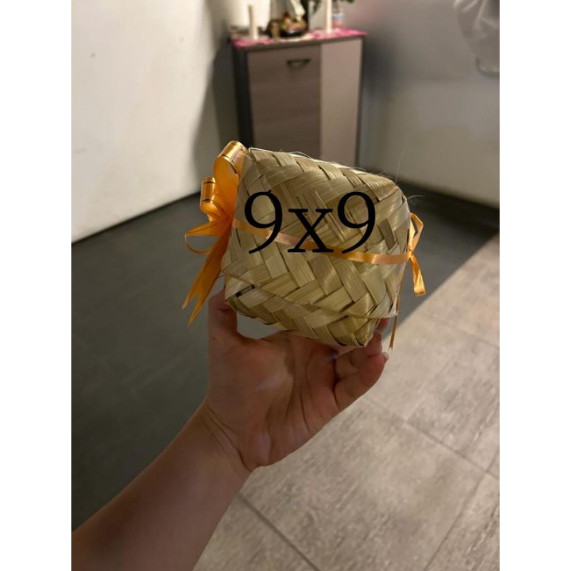 Jual 20 pasang besek souvernir ukuran 9x9|besek mini|besek bambu murah ...
