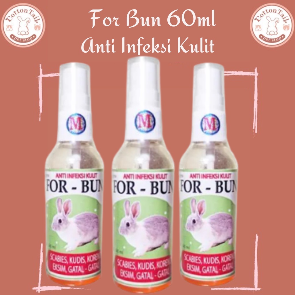 Jual For bun 60 ml spray obat scabies dan luka luar pada kelinci ...