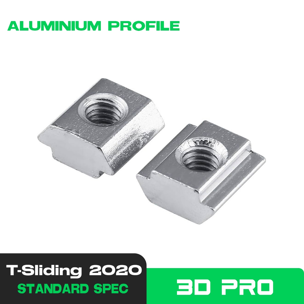 Jual M3 M4 M5 M6 Sliding T Nut Aluminium Profile Alu 2020 Series 20 Seri | Shopee Indonesia