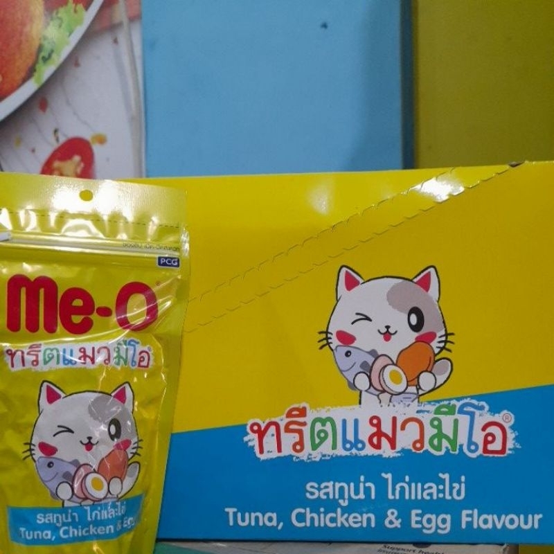 Jual Meo Snack Kering Kucing Mix Varian Tuna, Chicken,& Egg@50g ...