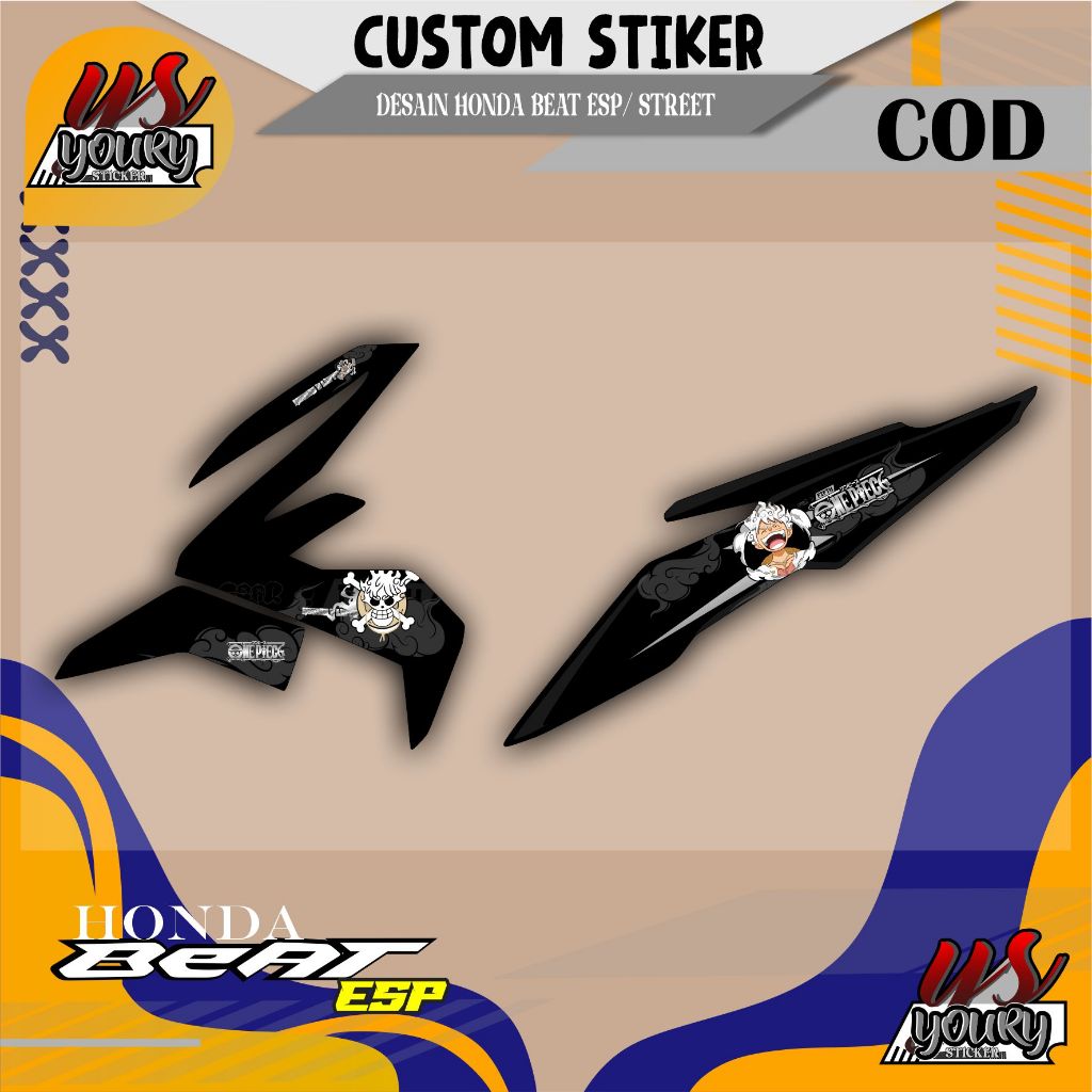 Jual STRIPPING SIMPEL HONDA BEAT ESP BEAT STREET LUFFY GEAR 5 MONKEY D ...