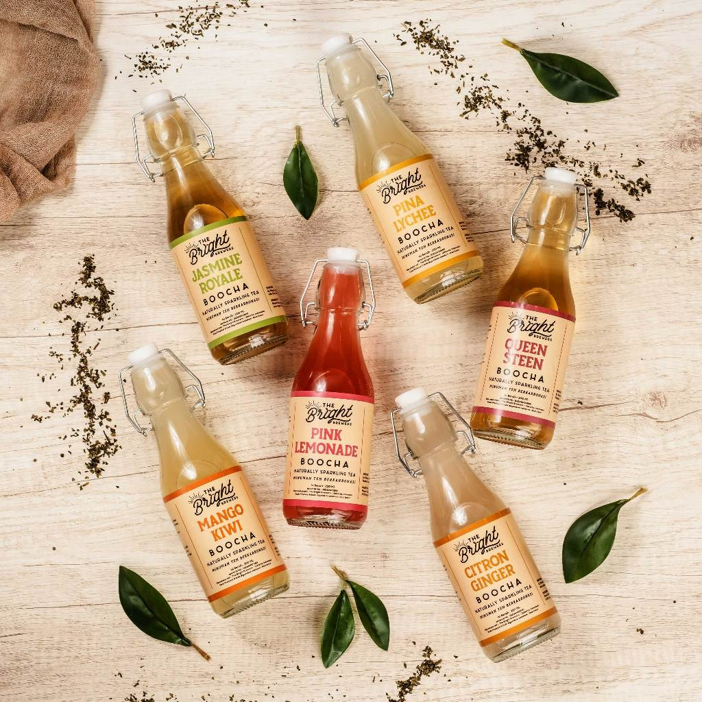 Jual Kombucha 6 Rasa 250 ML - 6 Flavors Sparkling Tea - Minuman Teh ...