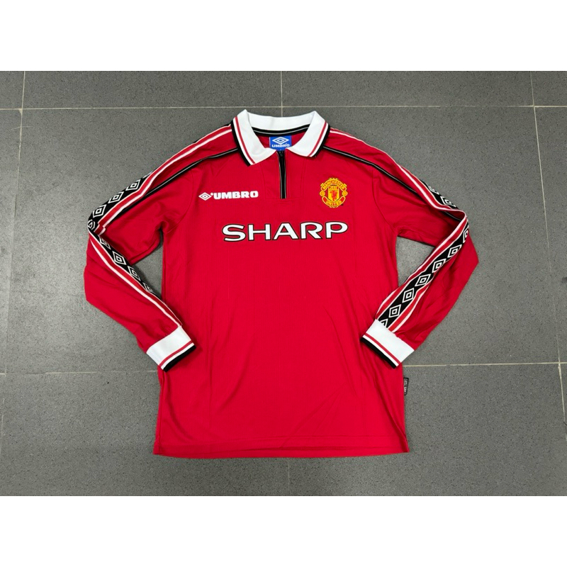 Jual (LONG SLEEVE) JERSEY RETRO MU HOME 1999 TREBLE WINNER IMPORT ...
