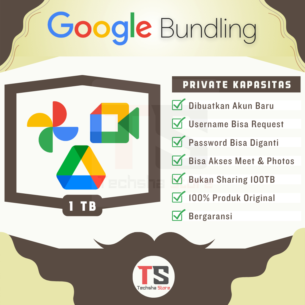 Jual Google Drive 1TB PRIVATE Bonus Google Photos + Google Meet ...