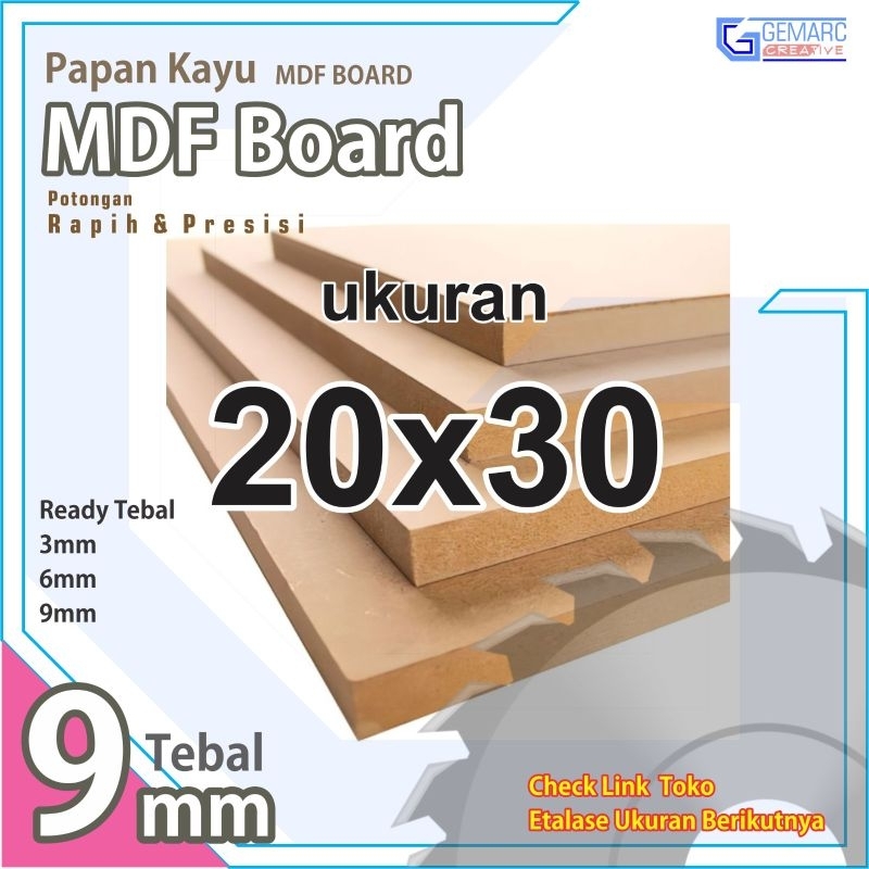 Jual Mdf 9mm Ukuran 20x30cm | Shopee Indonesia