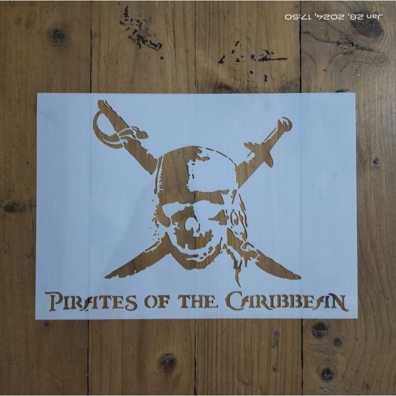 Jual Stencil logo Pirate of The Carribean ukuran A4 | Shopee Indonesia