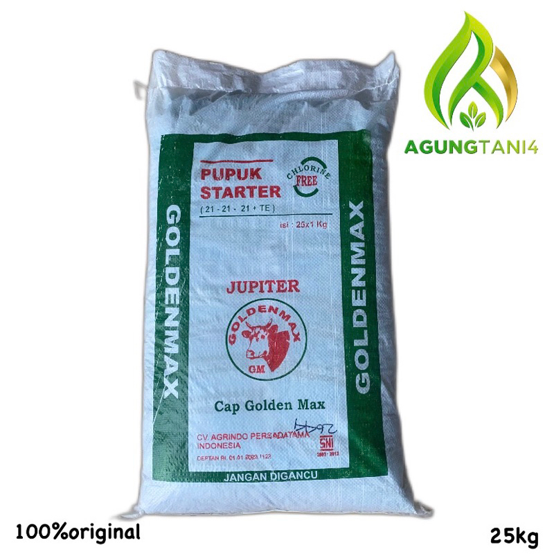 Jual PUPUK STARTER GOLDEN MAX 21-21-21+TE 25KG (ISI 25KG) | Shopee ...