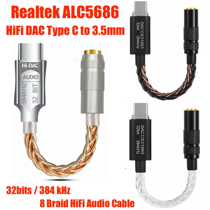 Jual Premium Enhanced Pro HiFi DAC Type C to Jack 3.5mm AUX Audio ...