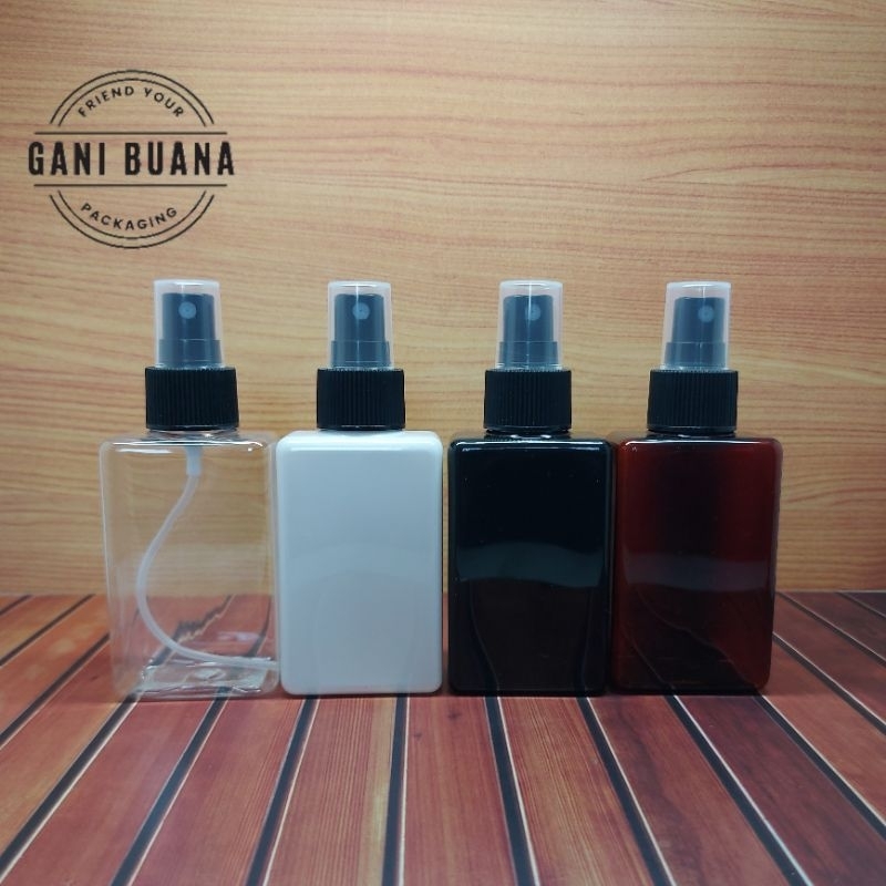 Jual BOTOL SPRAY 100ML KOTAK TUTUP SPRAY HITAM BIASA/BOTOL SPRAY 100ML ...
