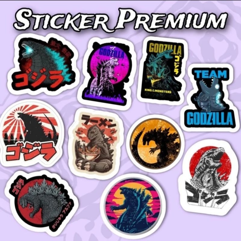 Jual Sticker Godzilla Pack 10pcs Premium Waterproof | Shopee Indonesia