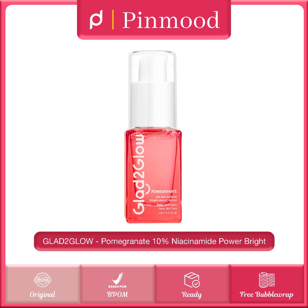 Jual Glad2glow Pomegranate 10 Niacinamide Power Bright Serum 17 Ml