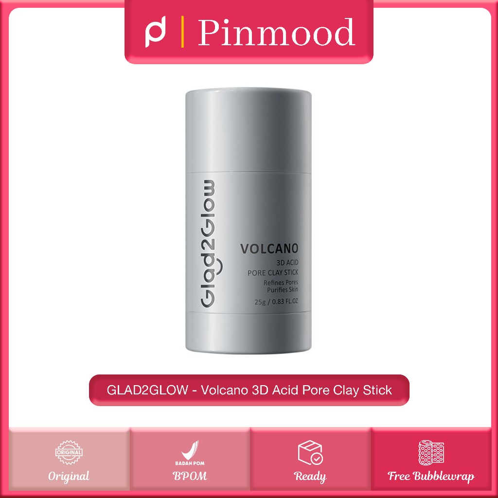 Jual GLAD2GLOW - VOLCANO 3D ACID PORE CLAY STICK ( 25 g ) - Masker ...