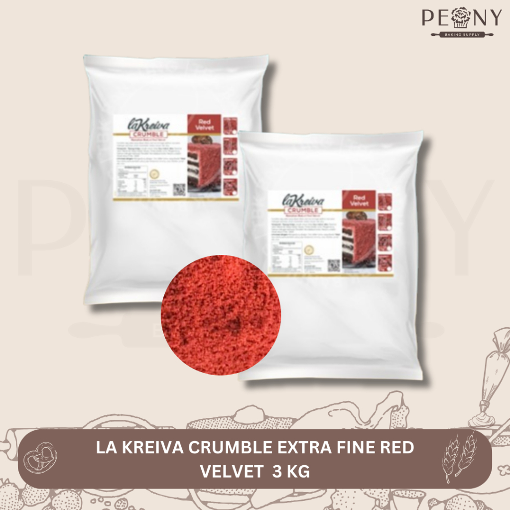 Jual LA KREIVA CRUMBLE EXTRA FINE RED VELVET 3 KG | Shopee Indonesia