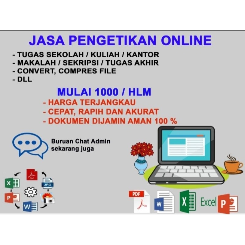 Jual Pengetikan Dokumen, Input Data dll | Shopee Indonesia